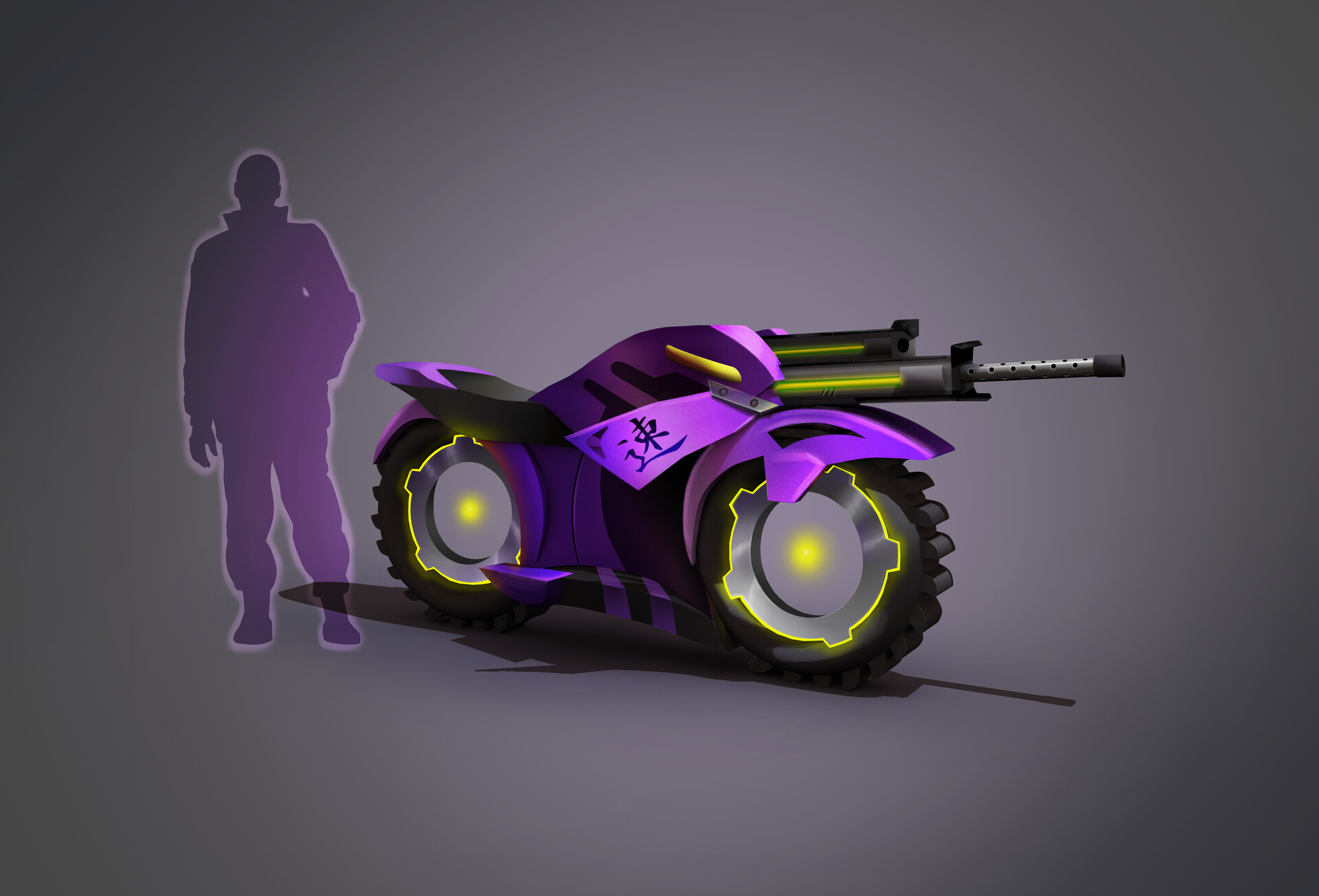 ArtStation - Motorcycle cyberpunk concept
