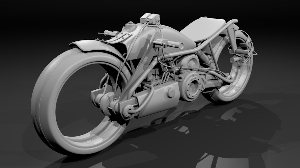 ArtStation - sci-fi motorcycle