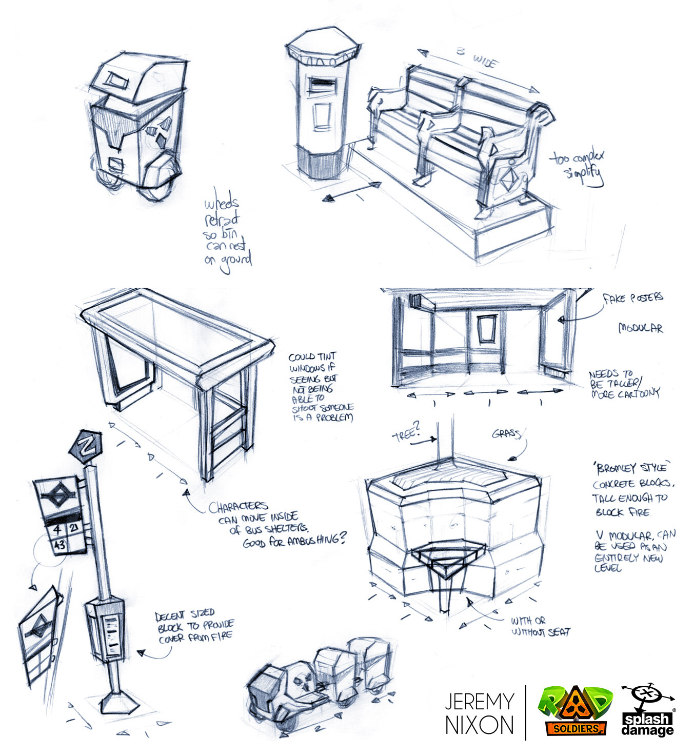 ArtStation - Cover Prop Sketch