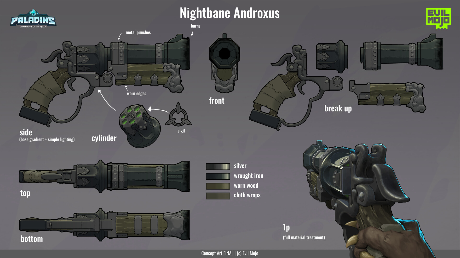 Brian Wells - Paladins - Weapons and Various Hard Surface Concepts