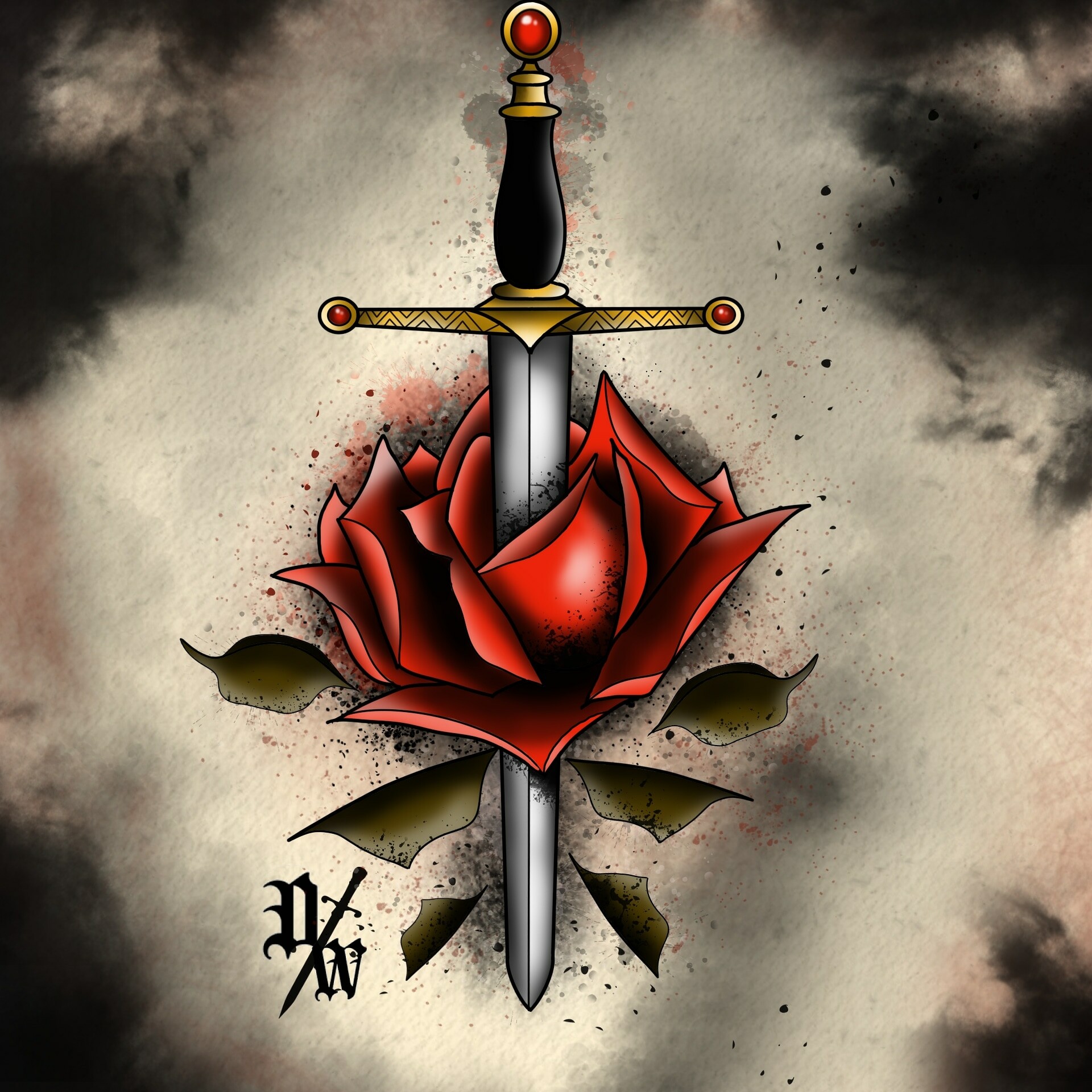 ArtStation - Rose and Dagger