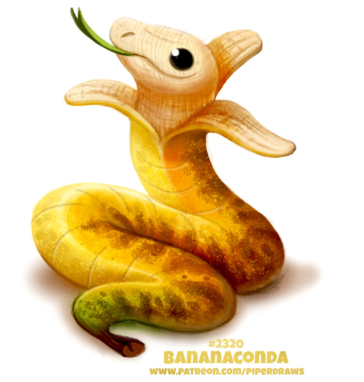 ArtStation - Daily Paint 2320. Bananaconda