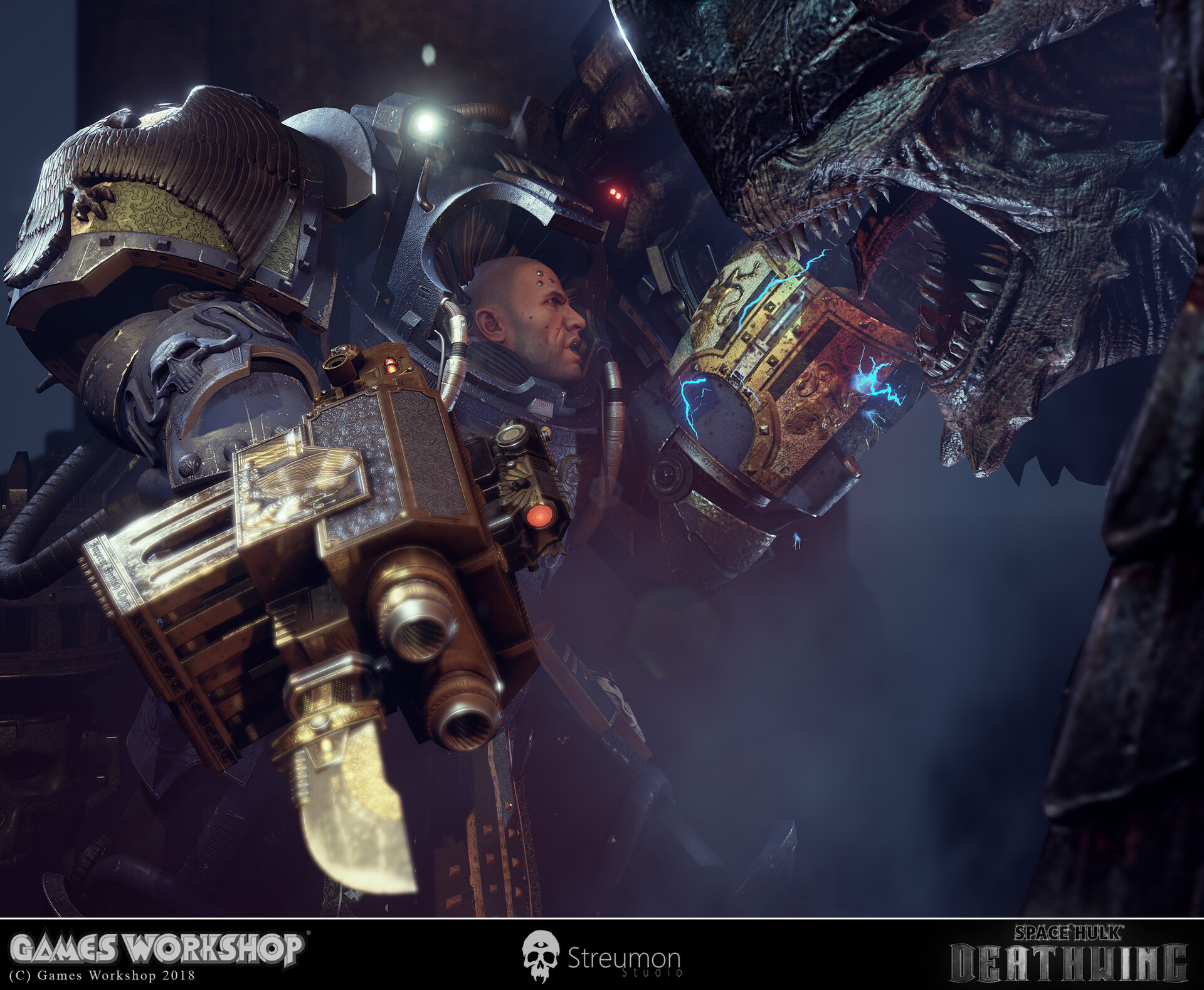 ArtStation - SpaceHulk Deathwing - Librarian on Close combat