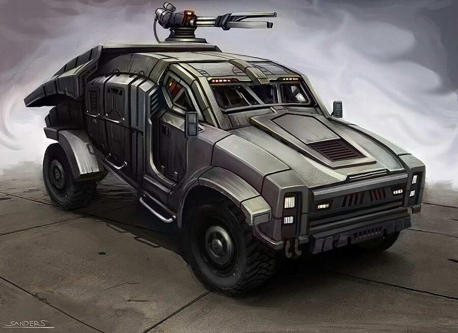 ArtStation - Attack Jeep