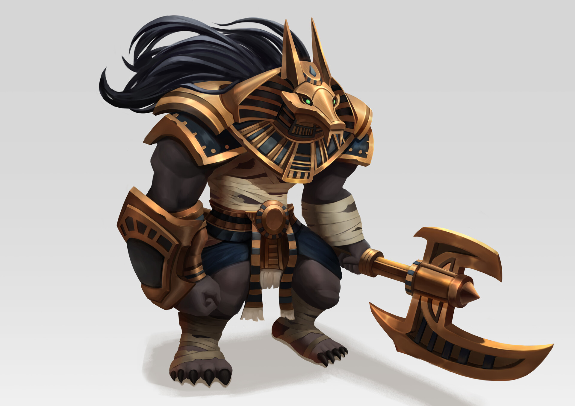 ArtStation - Egypt Anubis Fighter