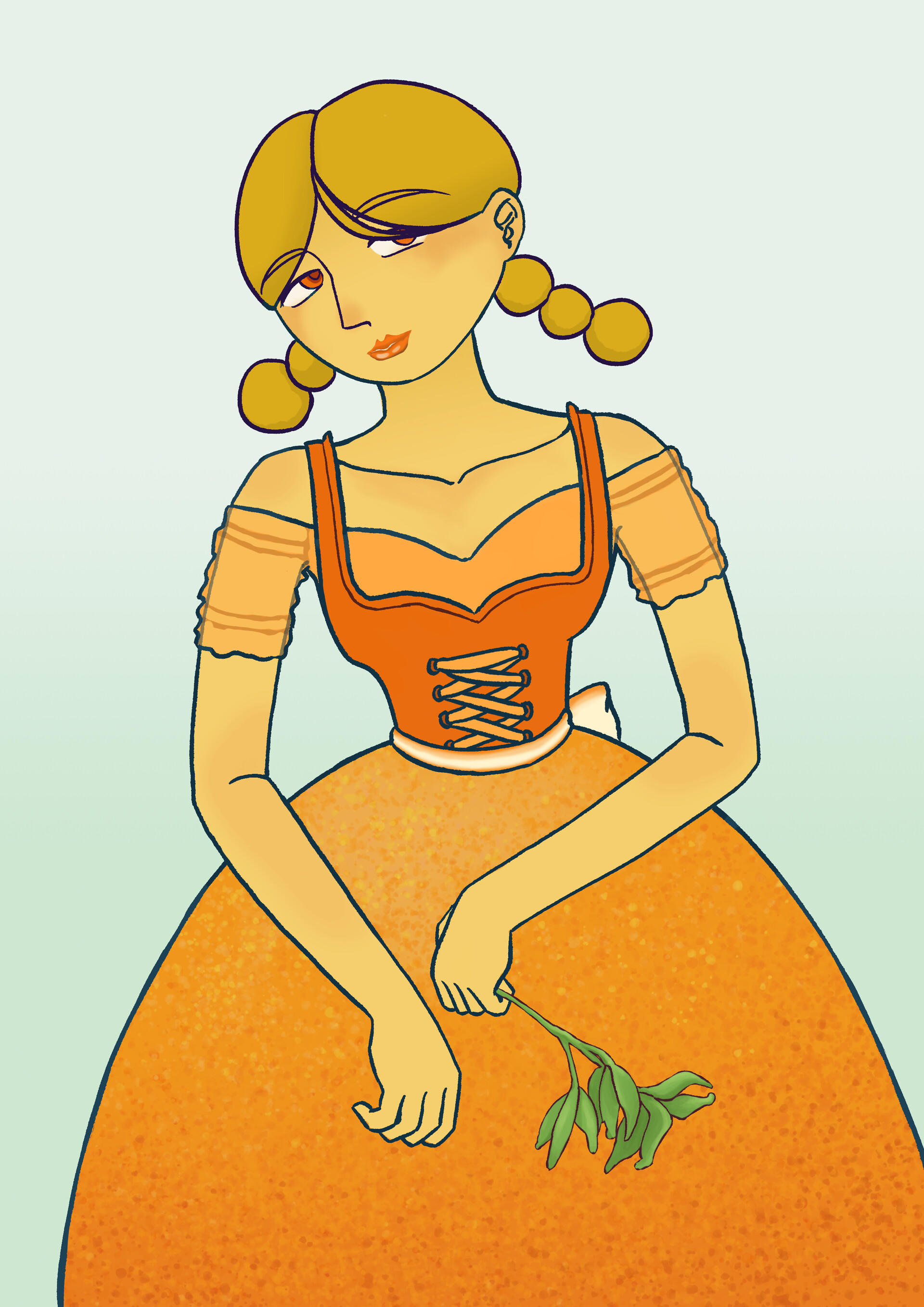 ArtStation - Orange Lady