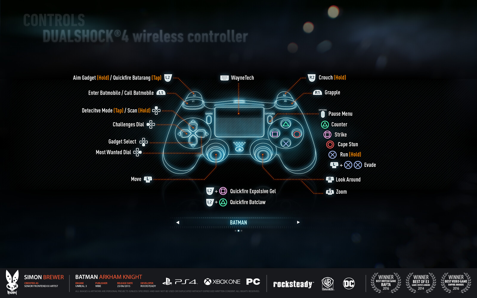 Simon Brewer - Batman: Arkham Knight (2015)