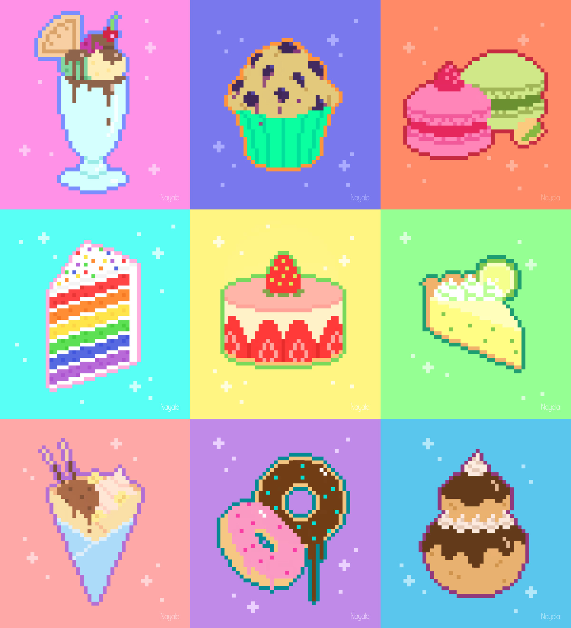 ArtStation - Pixel desserts