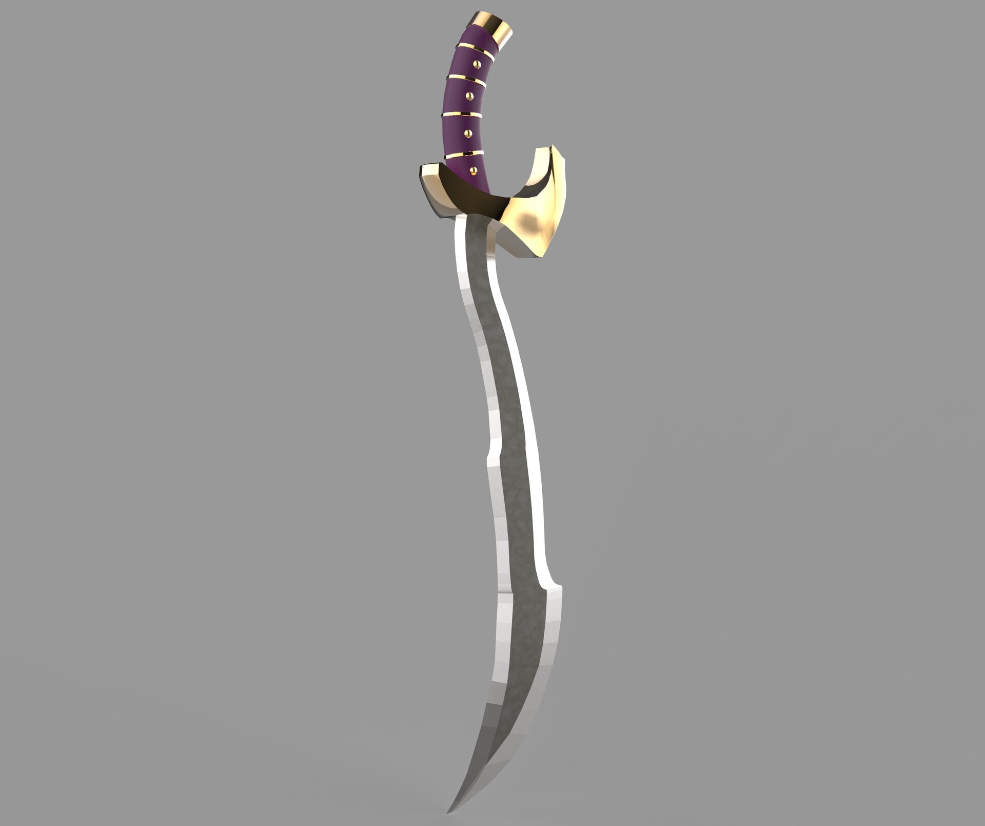 ArtStation - Curved sword modeling training 2