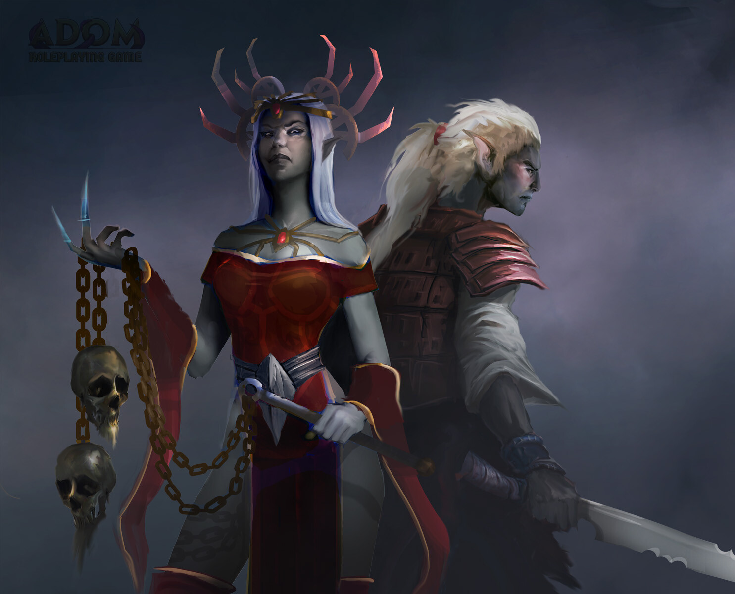 ArtStation - Drow Race for ADOM rpg