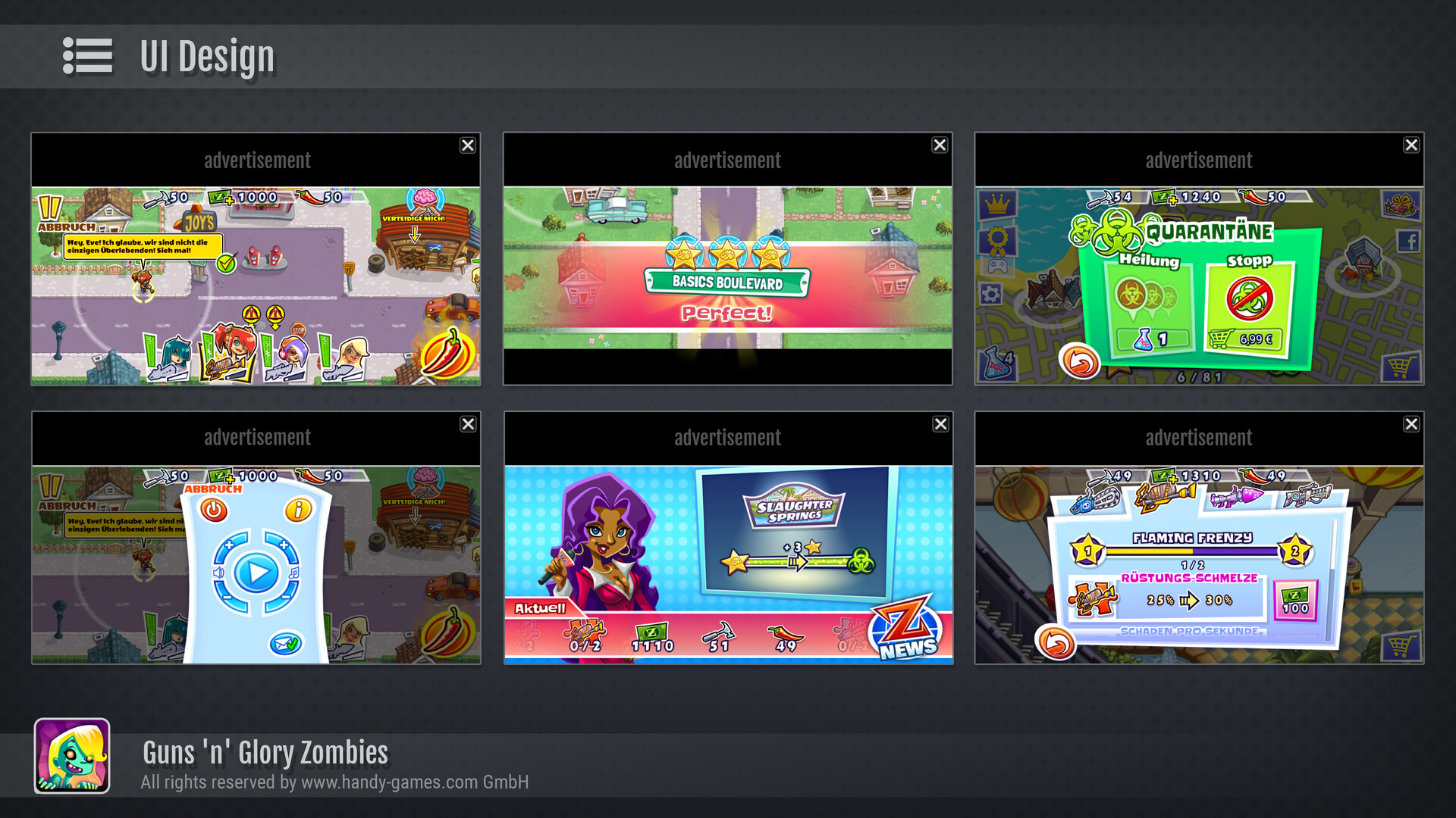 ArtStation - Guns 'n' Glory: Zombies - UI Design