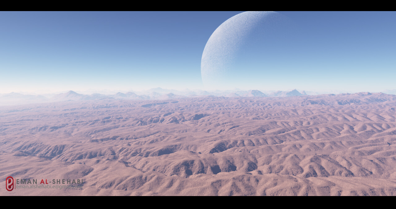 ArtStation - Terrain and Clouds Matte Painting