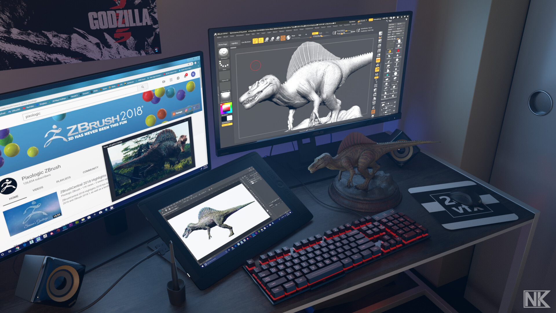 ArtStation - Desk Scene