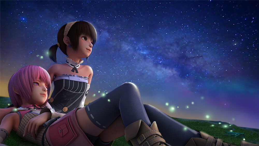 ArtStation - Starry sky