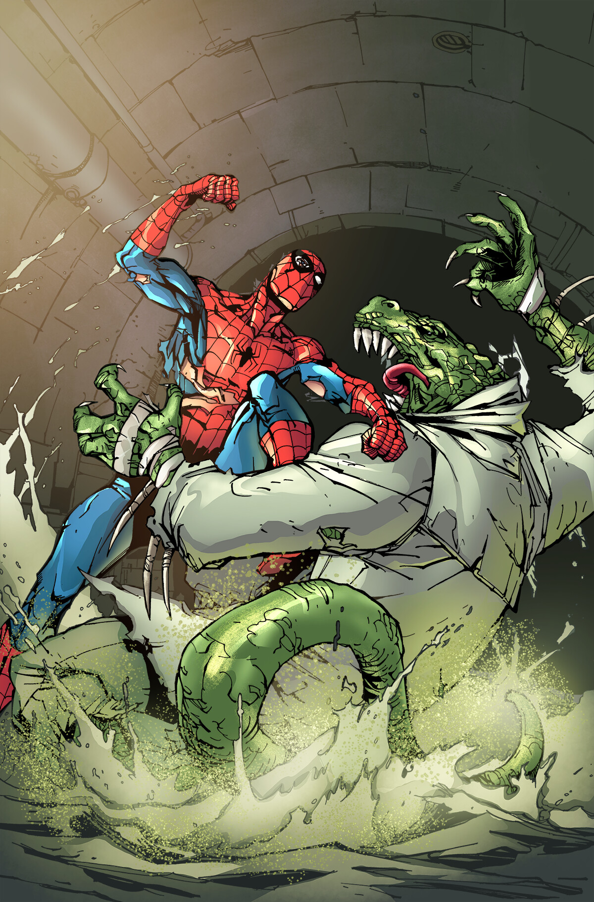 ArtStation - The Sewer Fight!!