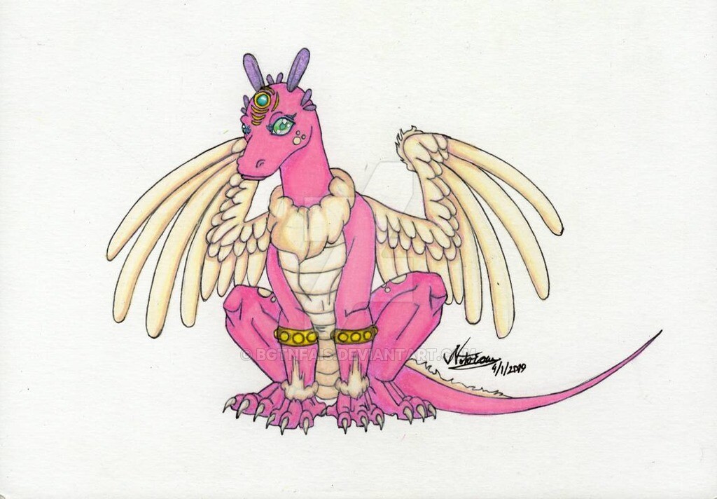 ArtStation - Pink Dragon