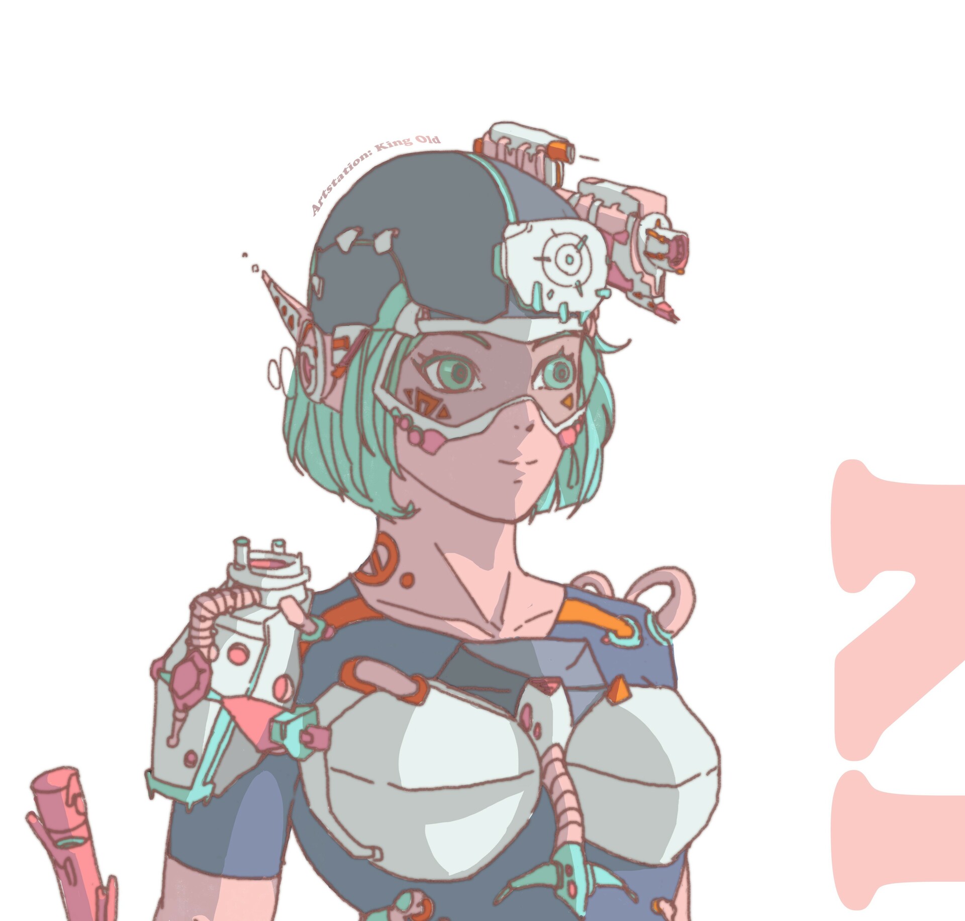 ArtStation - Mecha girl