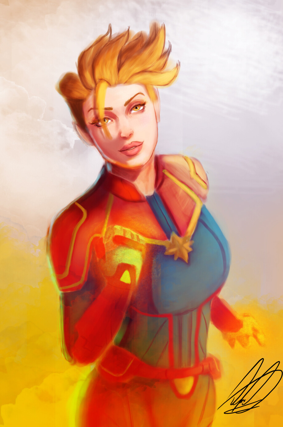 ArtStation - Captain Marvel!