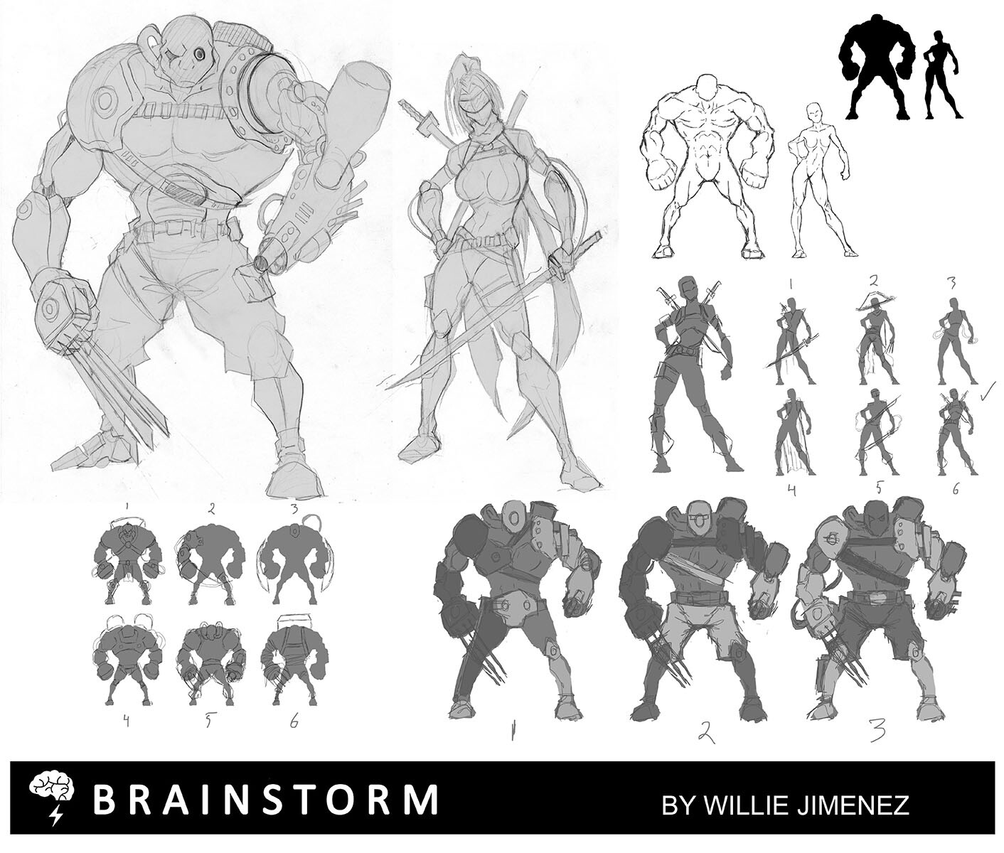 ArtStation - final brainstorm character homework