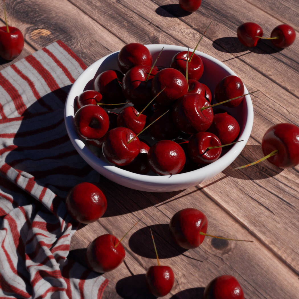 ArtStation - 3D cherries