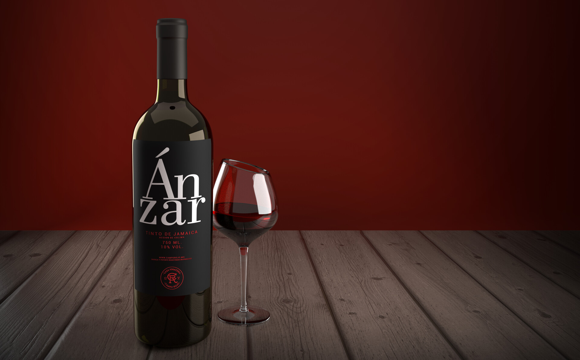 ArtStation - Anzar Wine Bottle