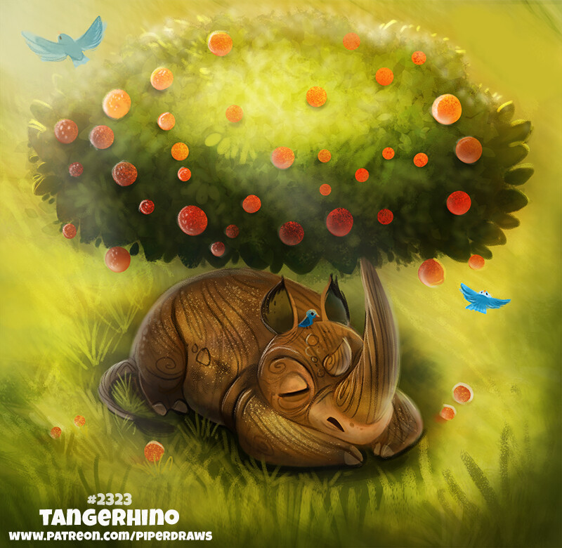 ArtStation - Daily Paint 2323. Tangerhino