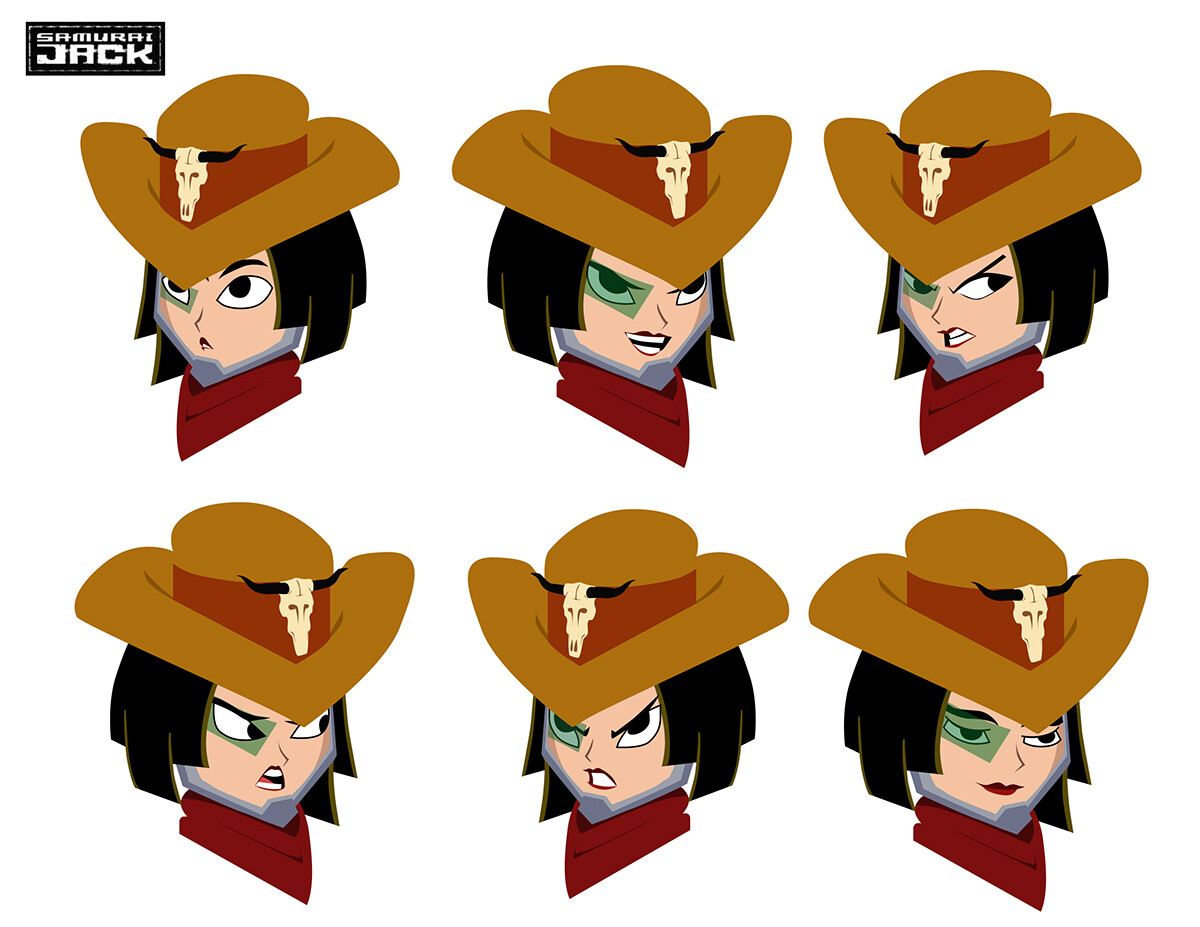 Guillermo Gavilan - Personaje Samurai Jack, samurai jack style character.