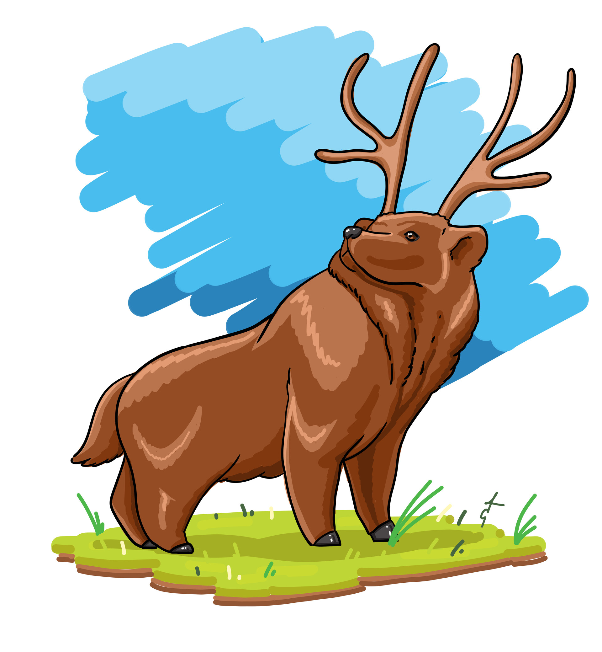 ArtStation - bear x deer