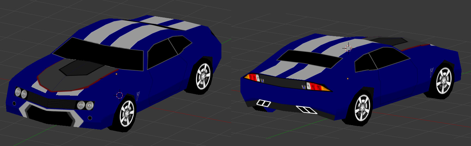 ArtStation - First Blender car and full texturing