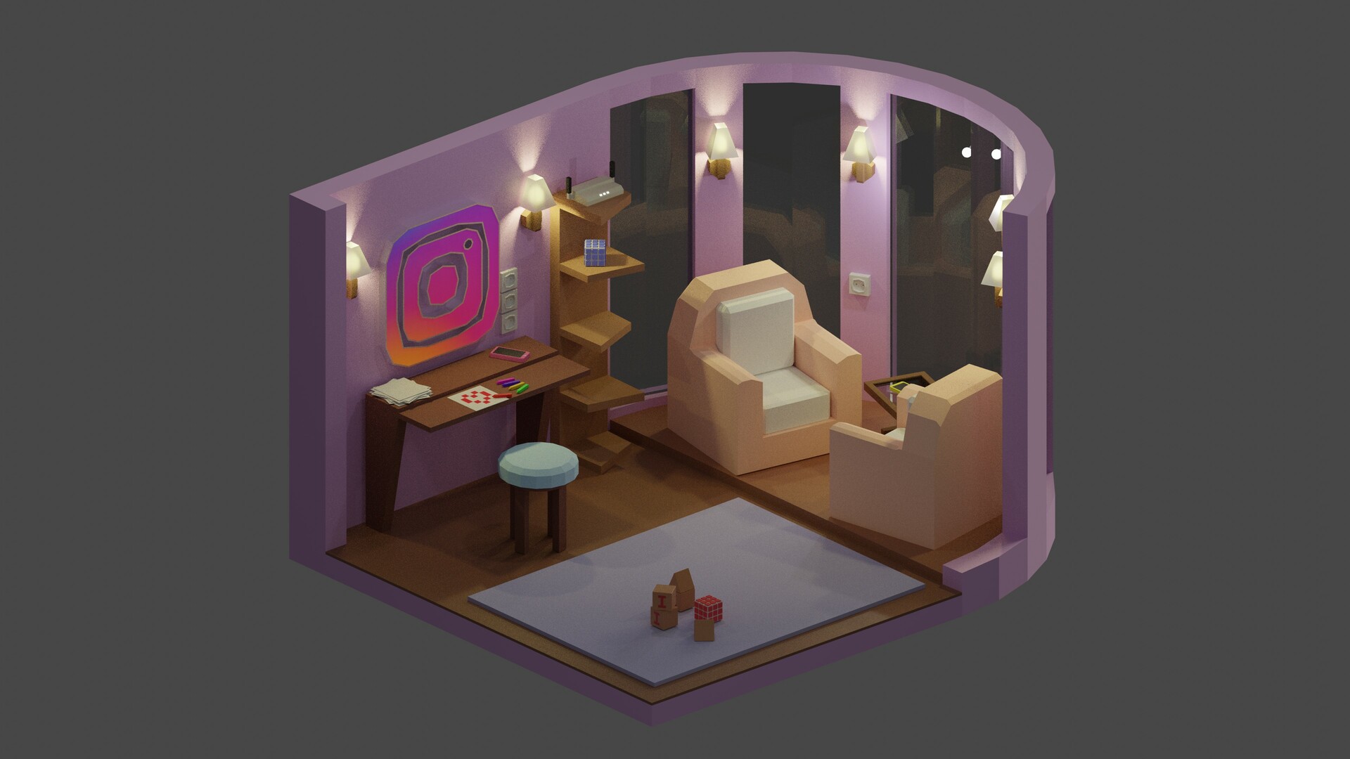 ArtStation - İnstagram room