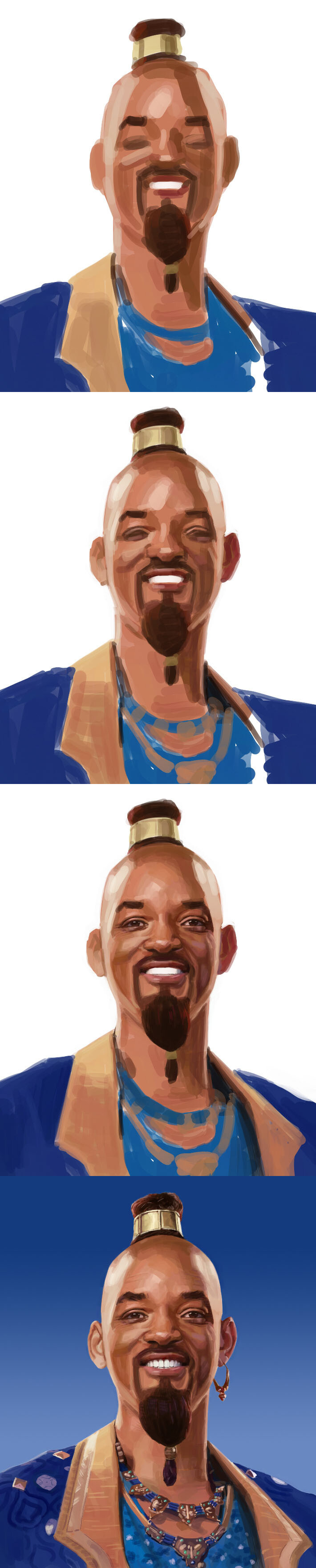ArtStation - Genie painting progress