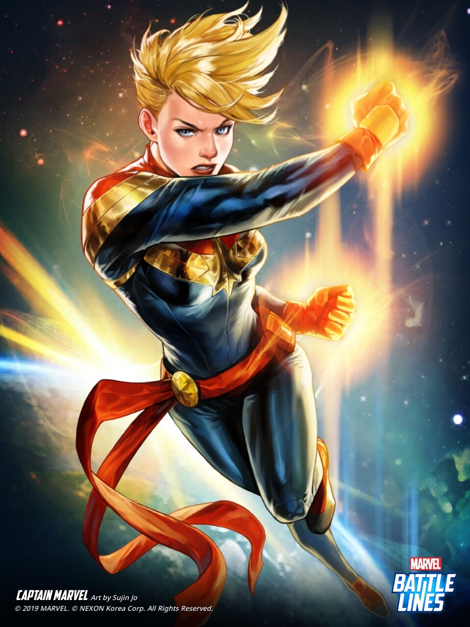 Marvel Battle Lines : Captain Marvel by Sujin Jo : r/ImaginaryMarvel