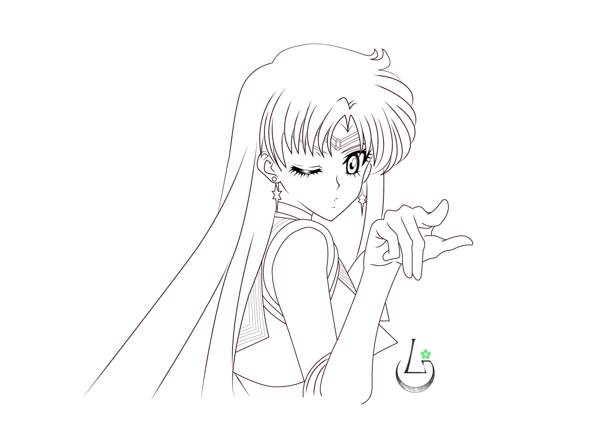 coloring pages sailor mars