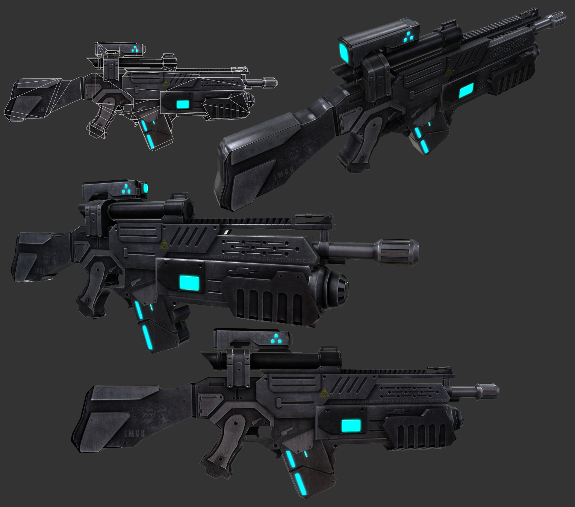 ArtStation - Lowpoly Weapon