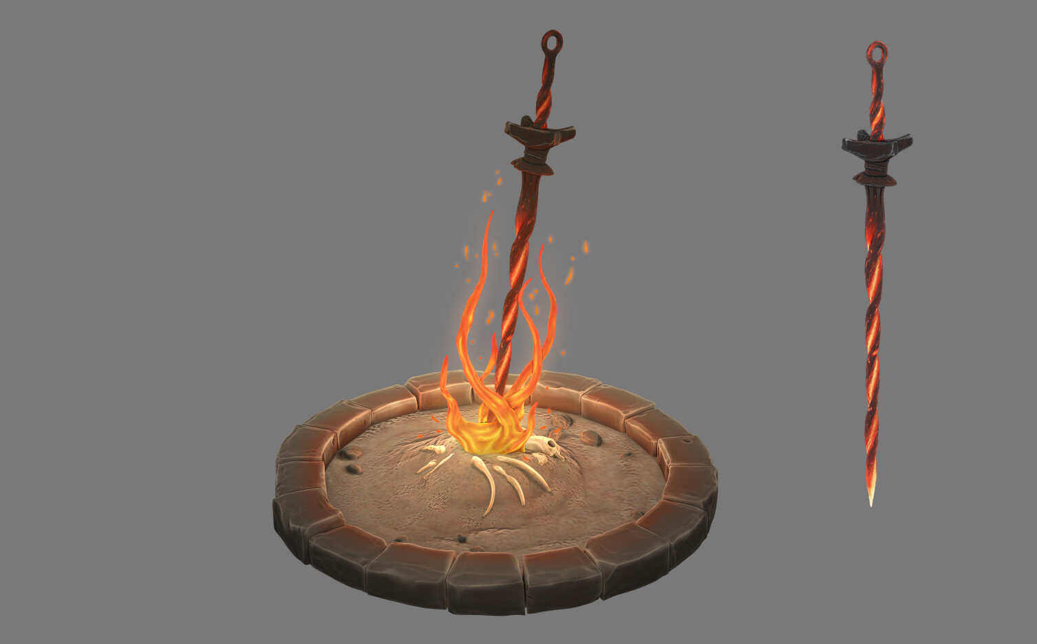 coiled sword bonfire