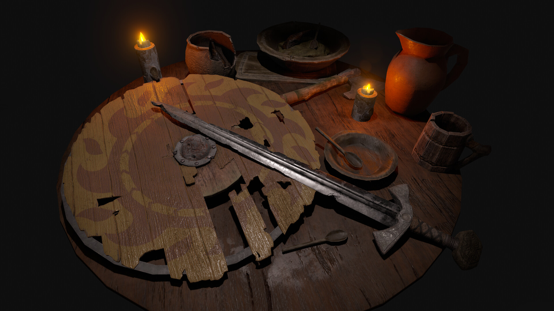 ArtStation - Viking 3D Props Preview