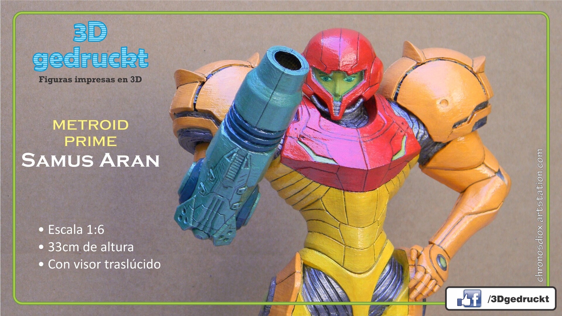ArtStation - Samus from Metroid Prime 3d printed figure