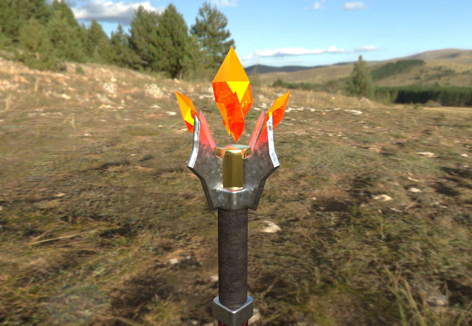 ArtStation - Fire Staff