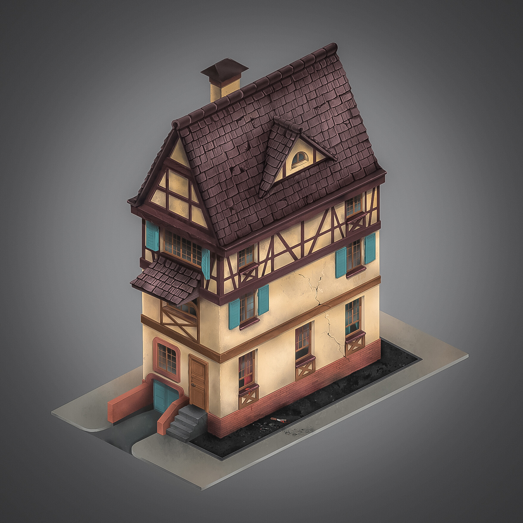 ArtStation - isometric house