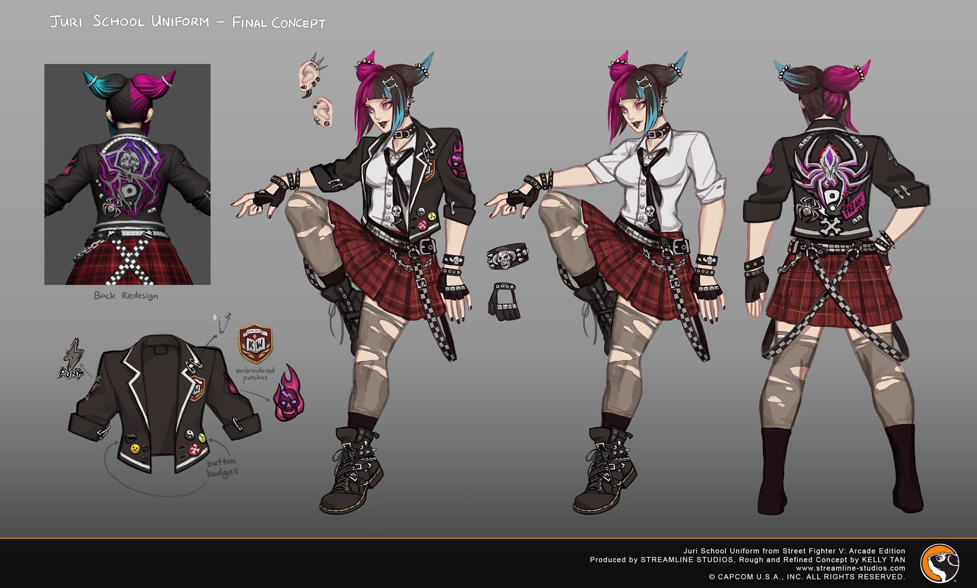 Kelly Tan - Han Juri School Uniform - Street Fighter V: Arcade Edition