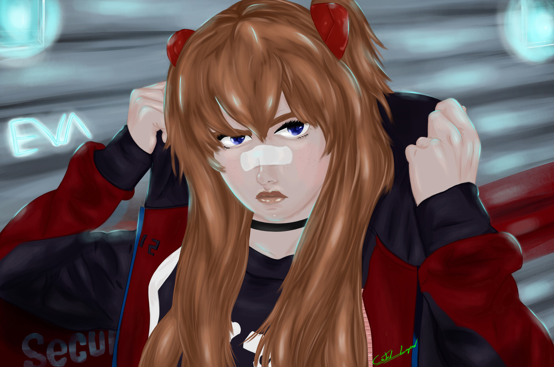 ArtStation - Asuka Langley - Neon Genesis Evangelion Fan Art