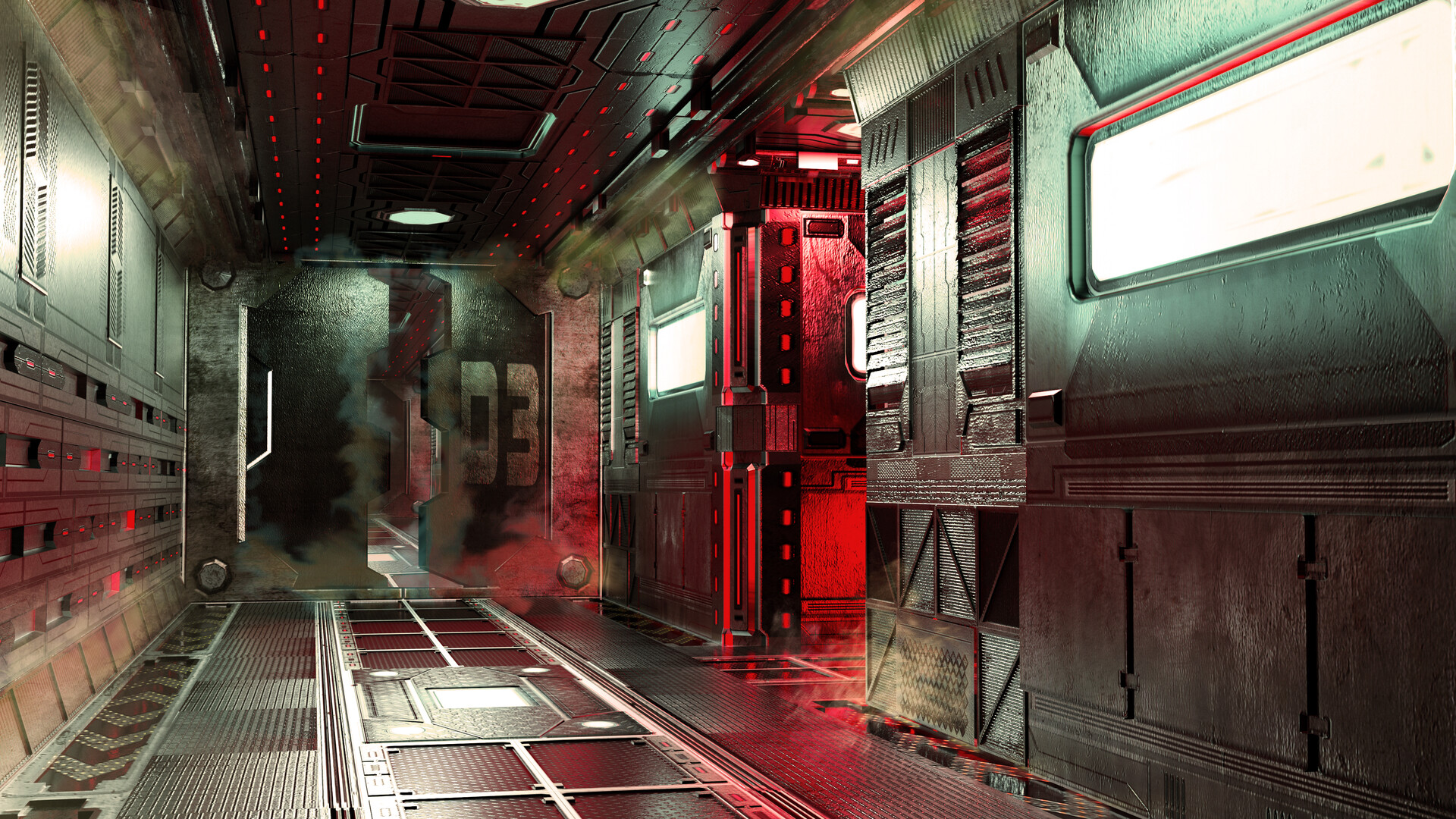 Minh Bui (Joey) - Murky Sci-Fi Hall Way ( From 2D to 3D)