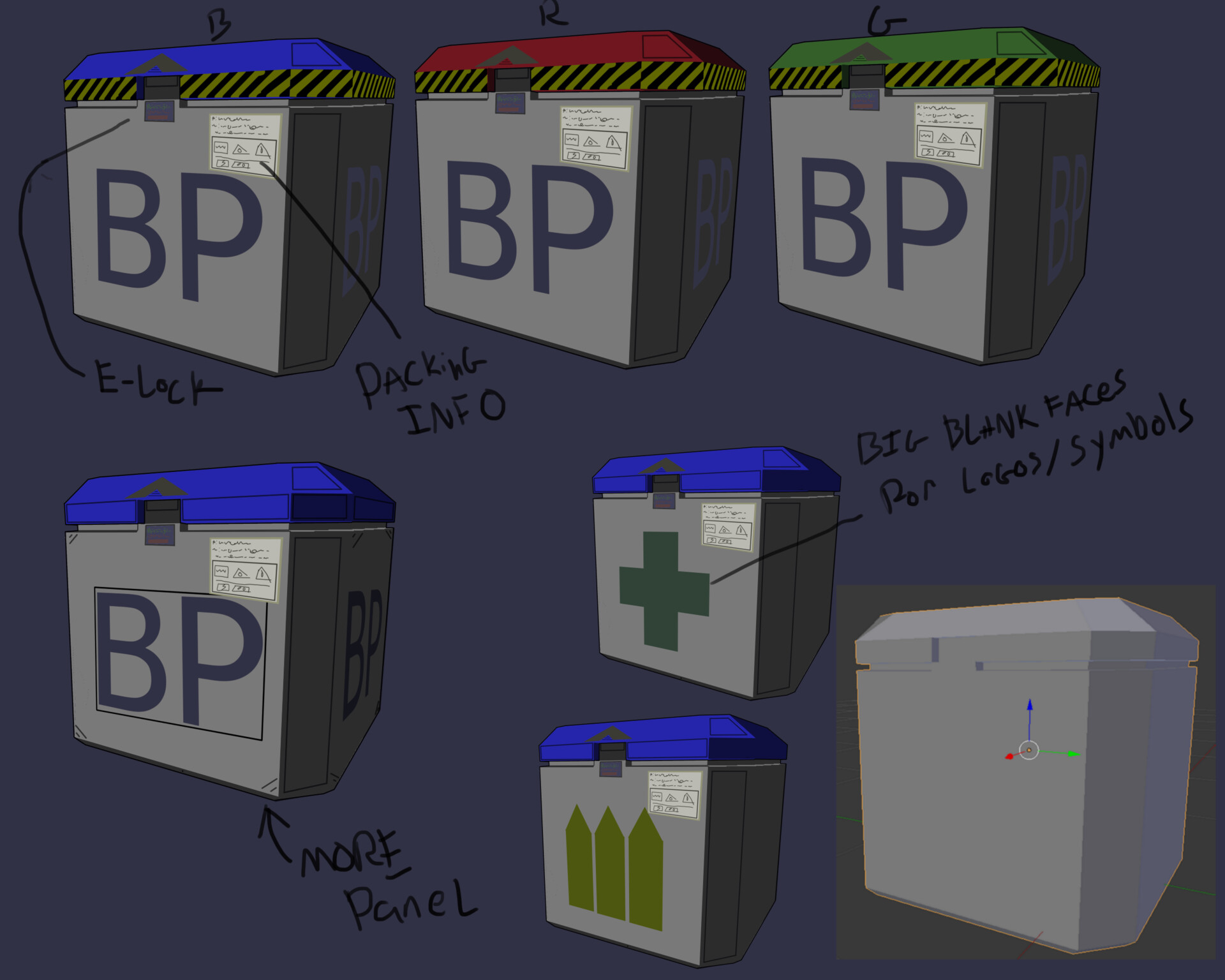 ArtStation - Bianry Path - Crate Concepts