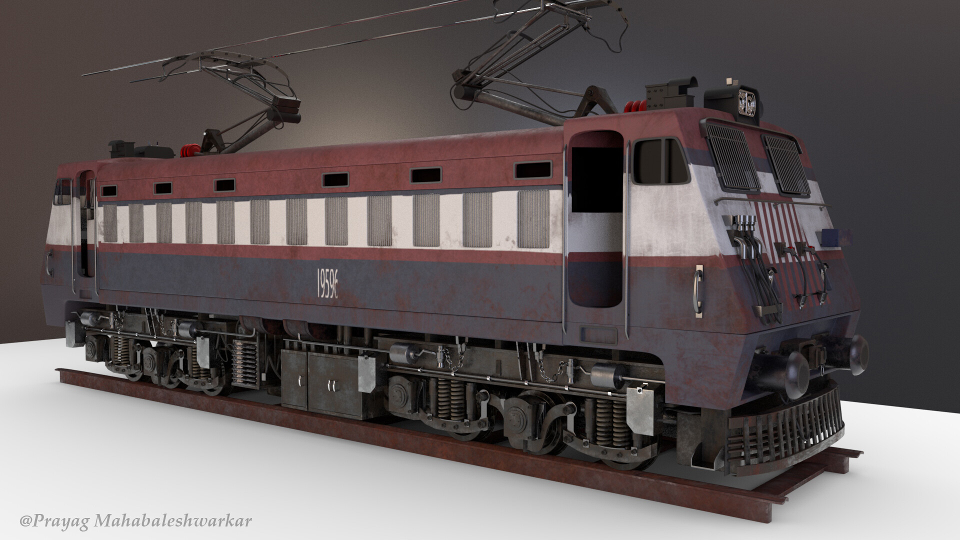 Indian Train Engine Side