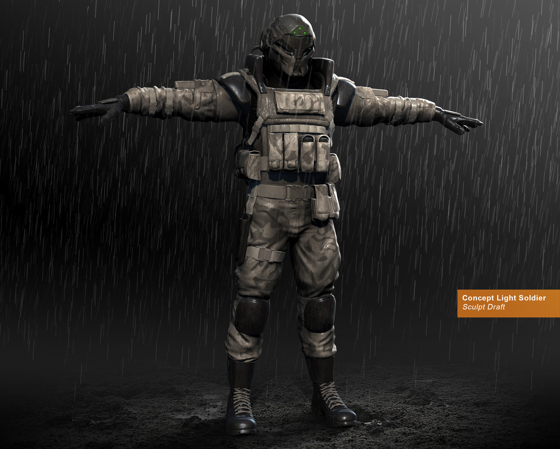 ArtStation - Light Soldier for android app: ARZone by E-Mage-in-3D