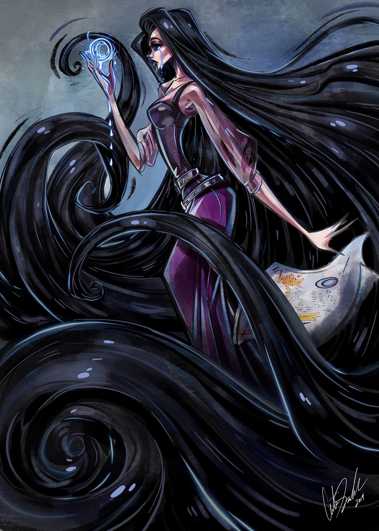 ArtStation - Tangled Moon Incantation, Christian Salvador