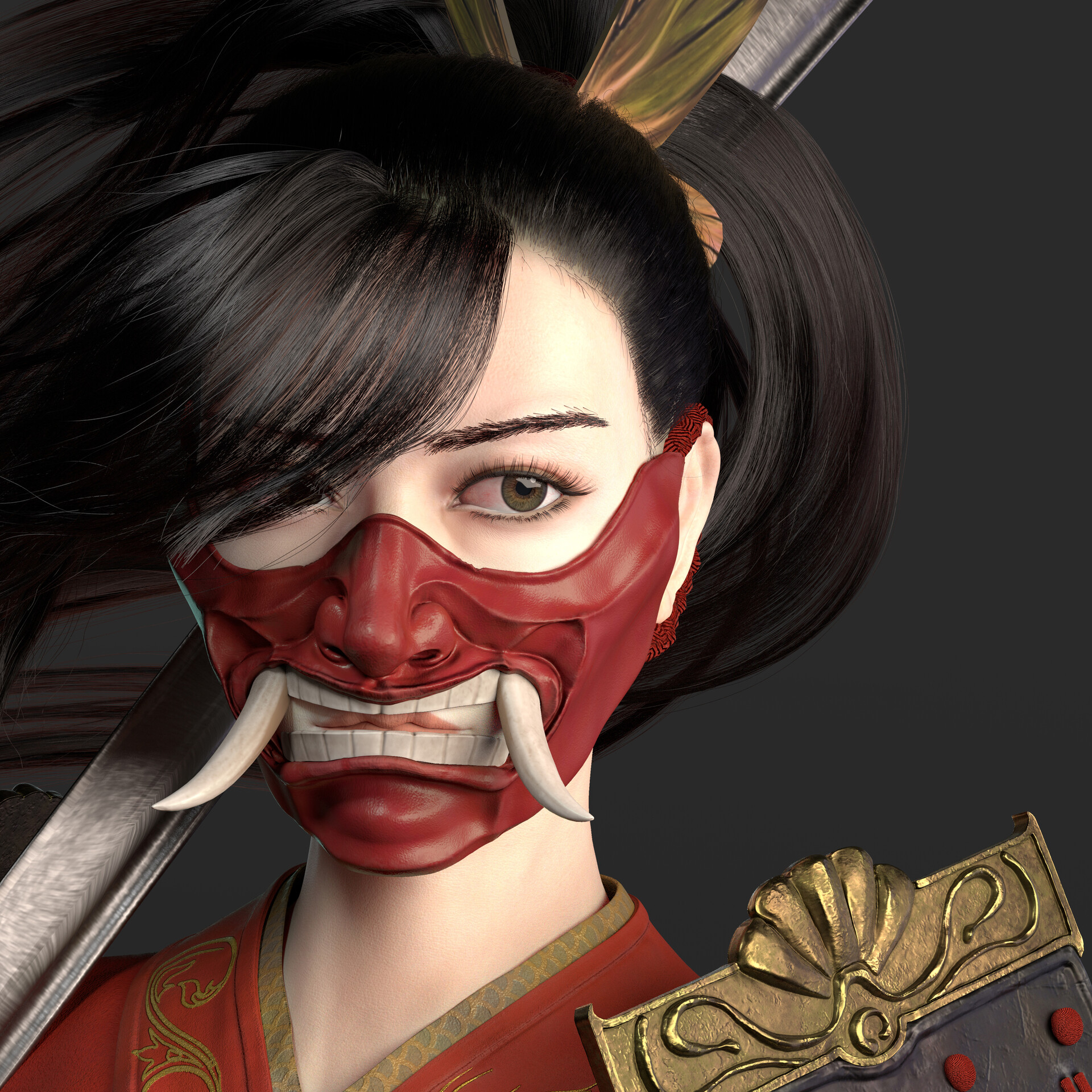 Shiomi Urara - samurai