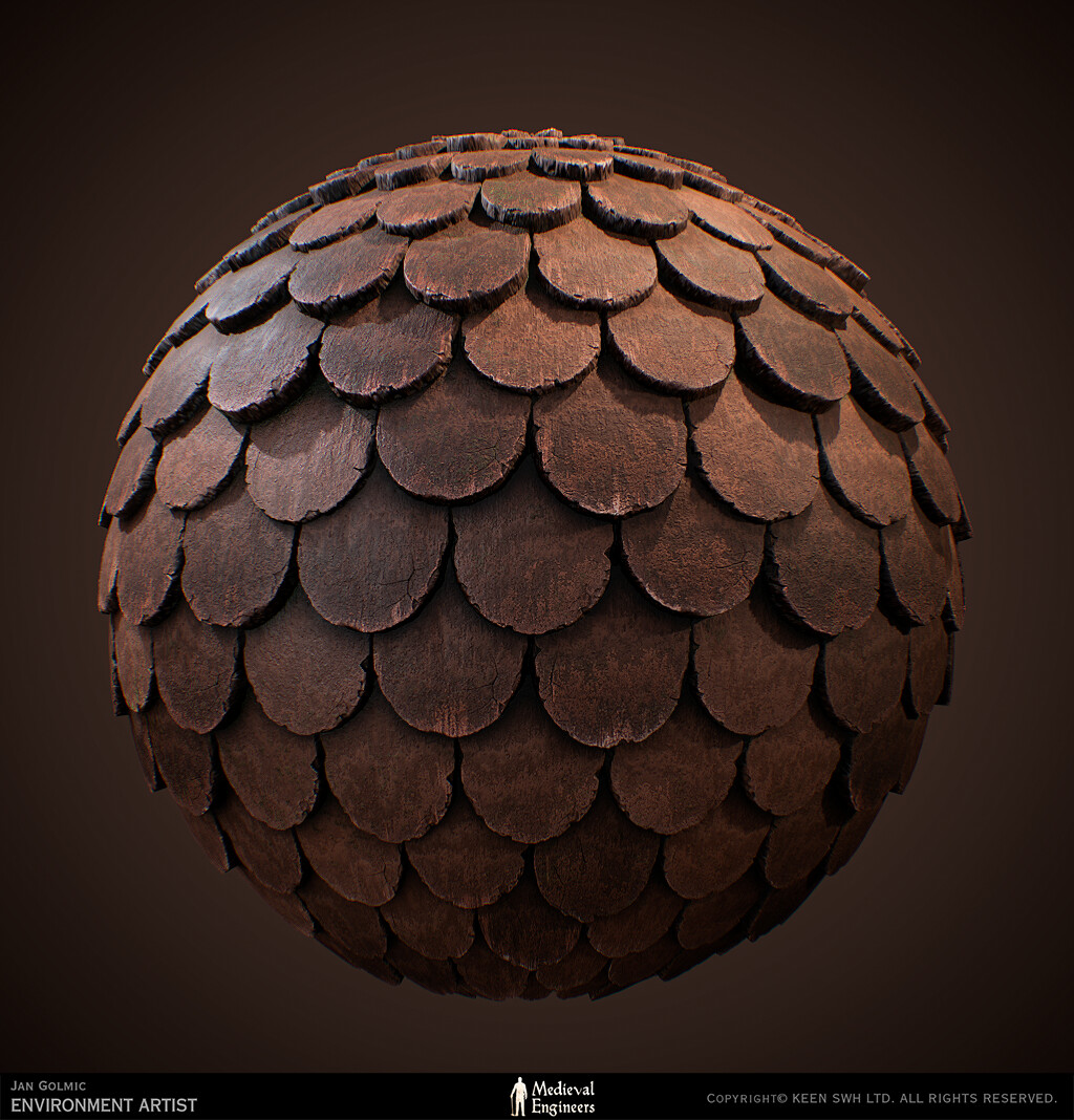 Jan Golmic - Medieval Engineers - Roof Tile Texture