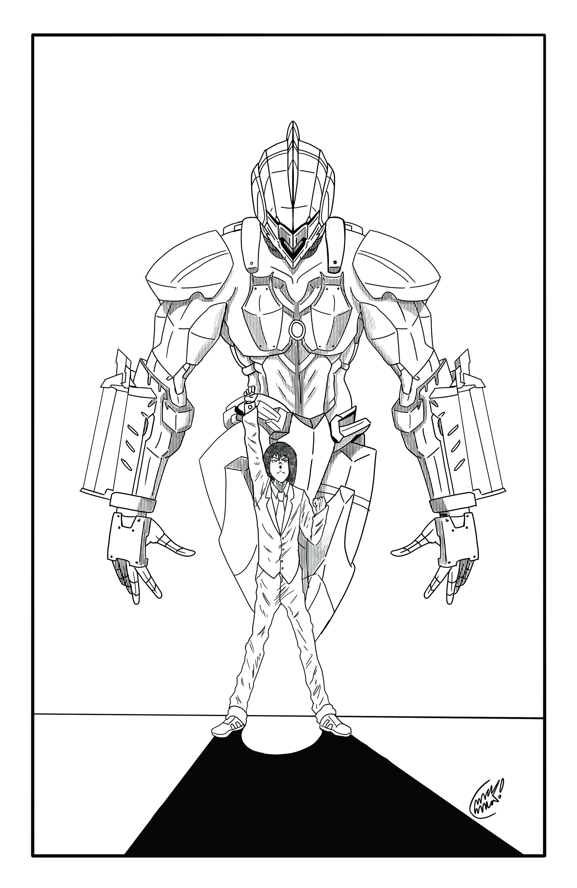 how to draw ultraman