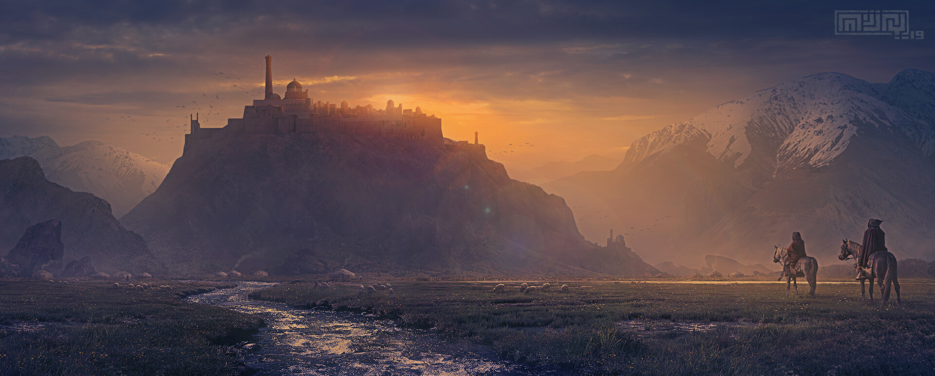 ArtStation - Golden Light ( Photo-bashing Demo )